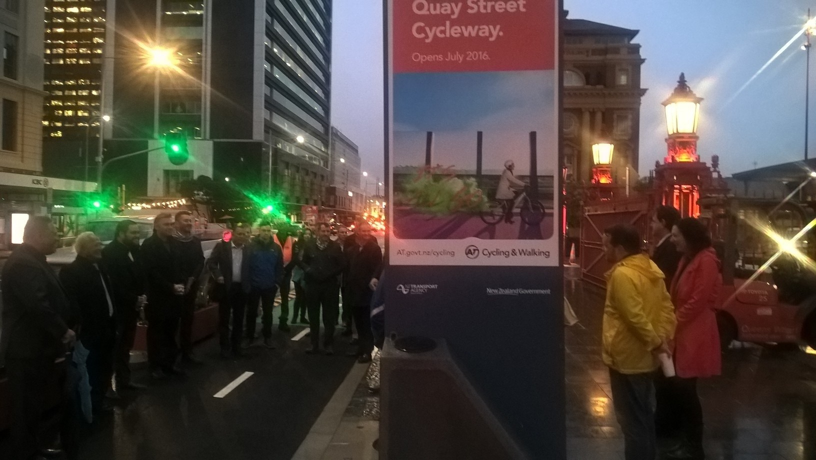 Quay Street Cycleway opening - Pippa Coom